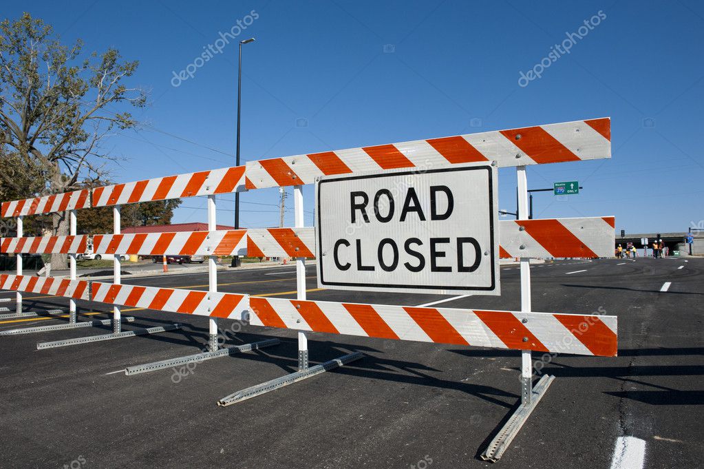 Road Closed Barricade — Stock Photo © martyhaas #9762572