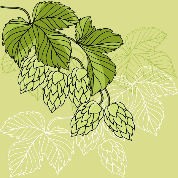 ᐈ Hops design stock vectors, Royalty Free hops backgrounds | download ...