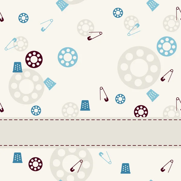 Sewing Seamless Background Vector Art Stock Images Depositphotos