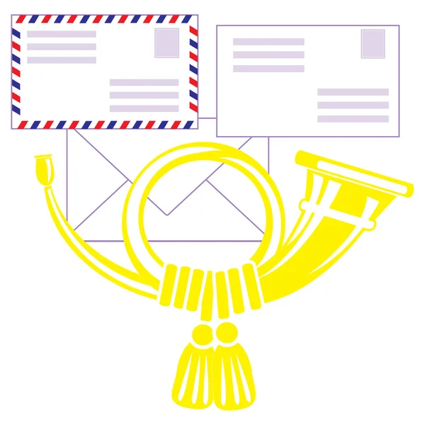 Post horn Vector Art Stock Images | Depositphotos