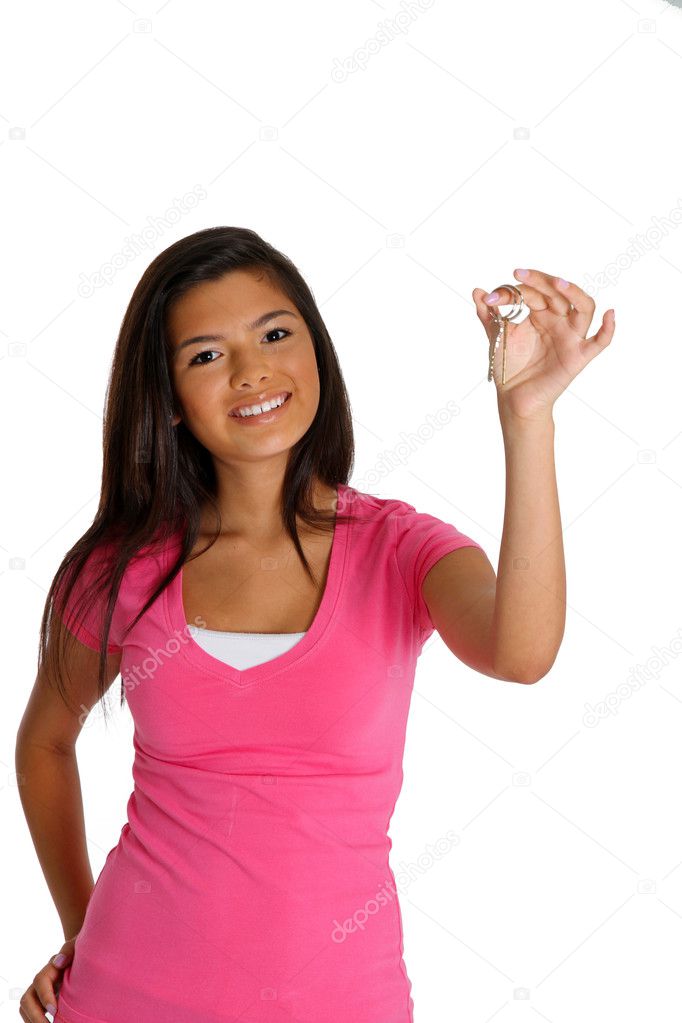Teenager Holding Keys Stock Photo by ©rmarmion 10141276