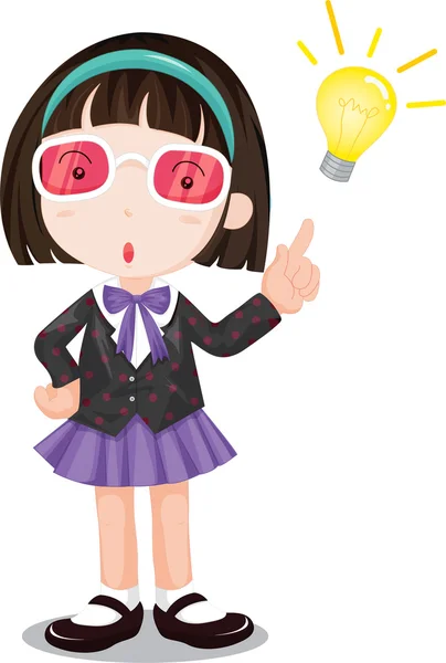 Geniusz dziewczyna Vector Art Stock Images | Depositphotos