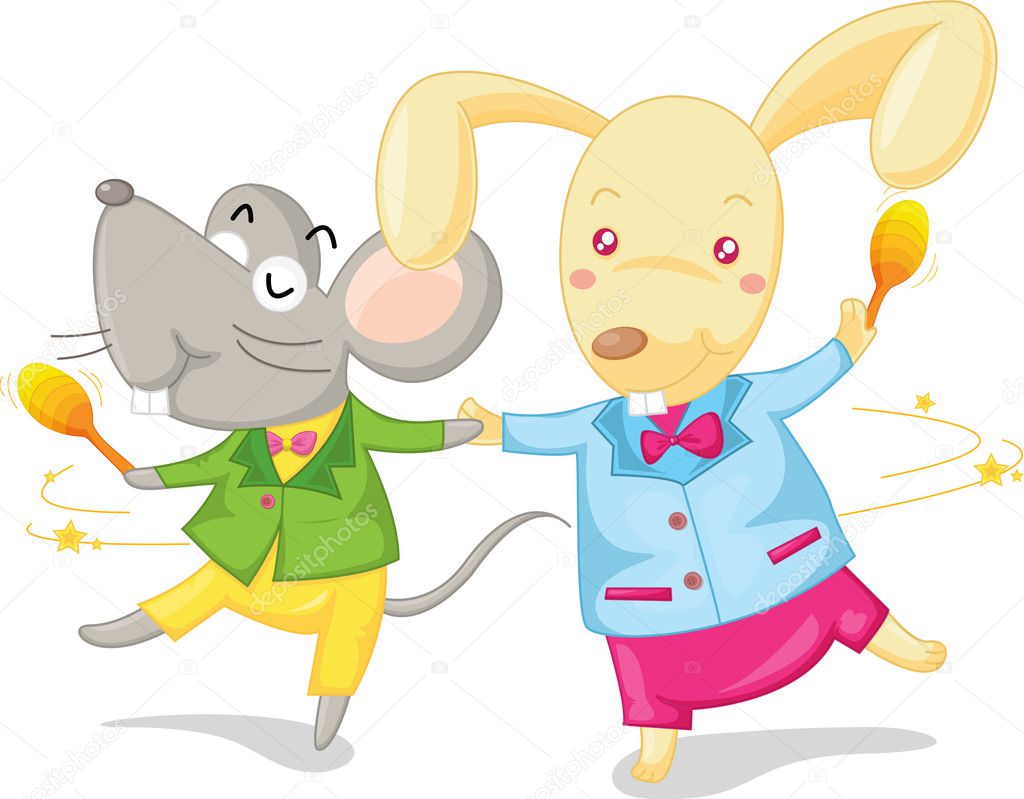 Conejo y ratón Vector de stock #10114306 de ©interactimages