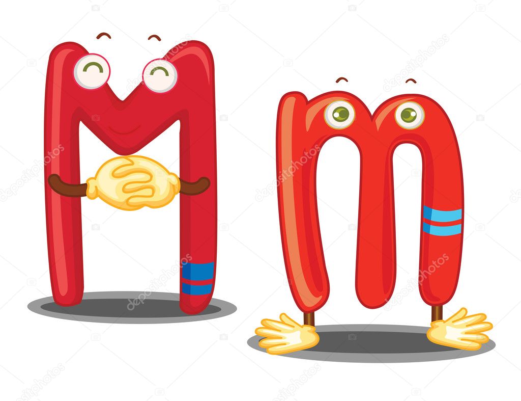 The letter M — Stock Vector © interactimages #10274282