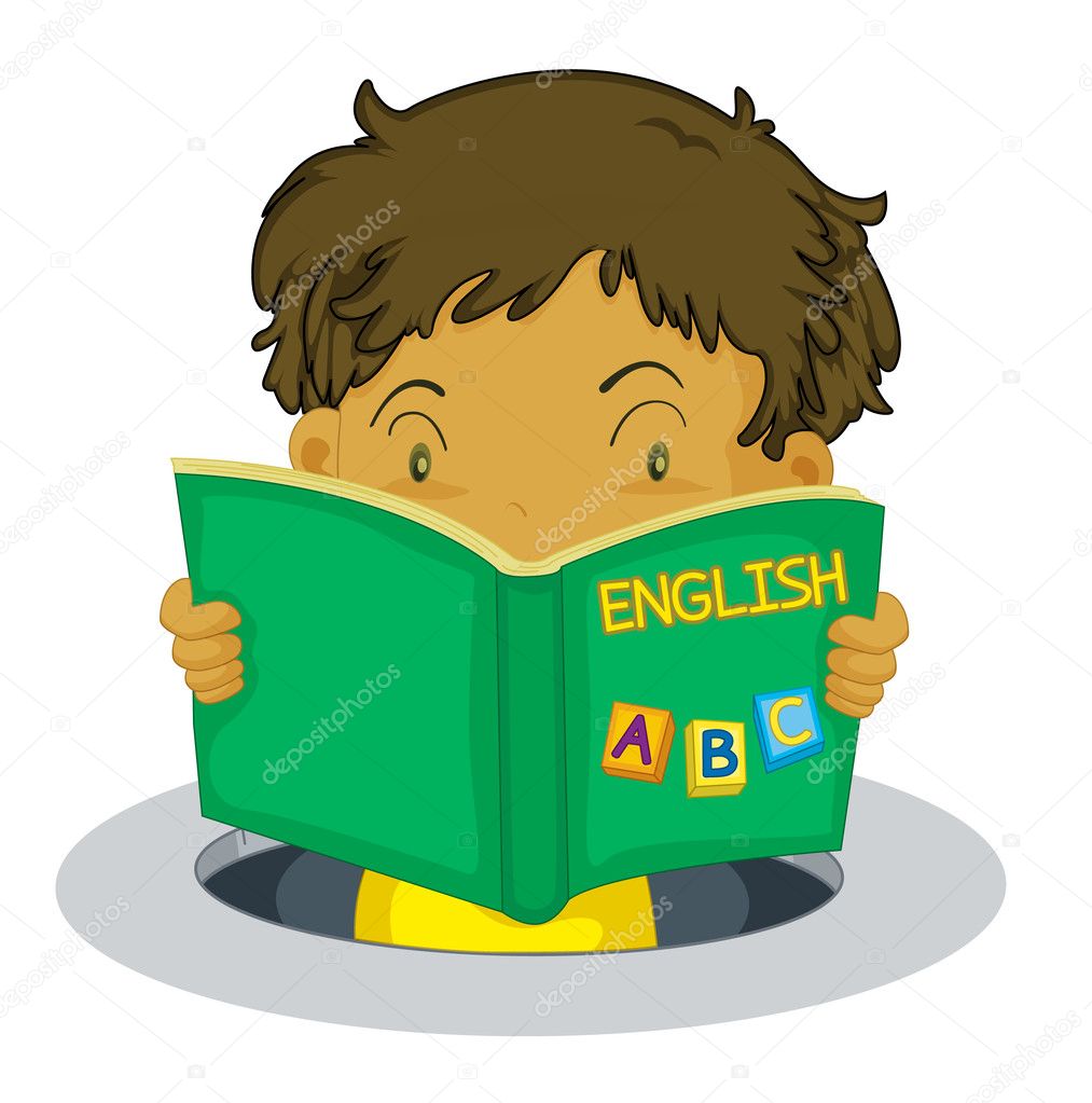 Boy reading Stock Vector Image by ©interactimages #10277787