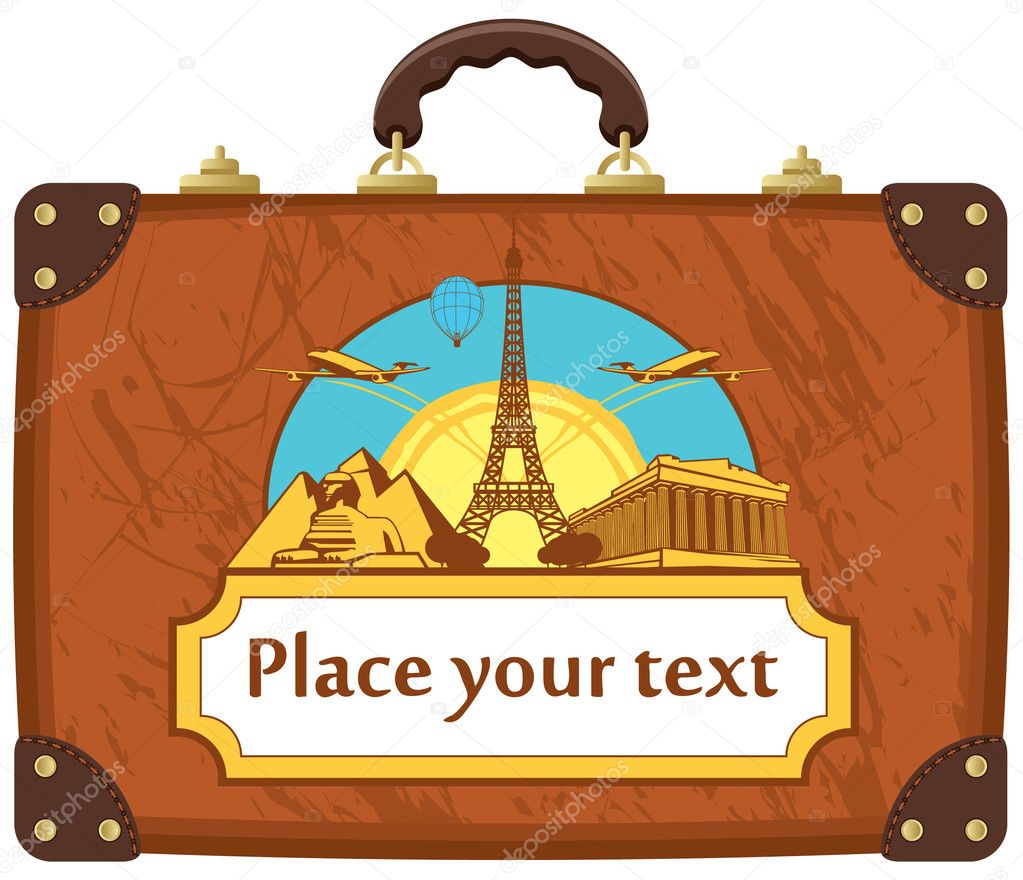 Travel suitcase Stock Vector Image by ©paseven #10628228