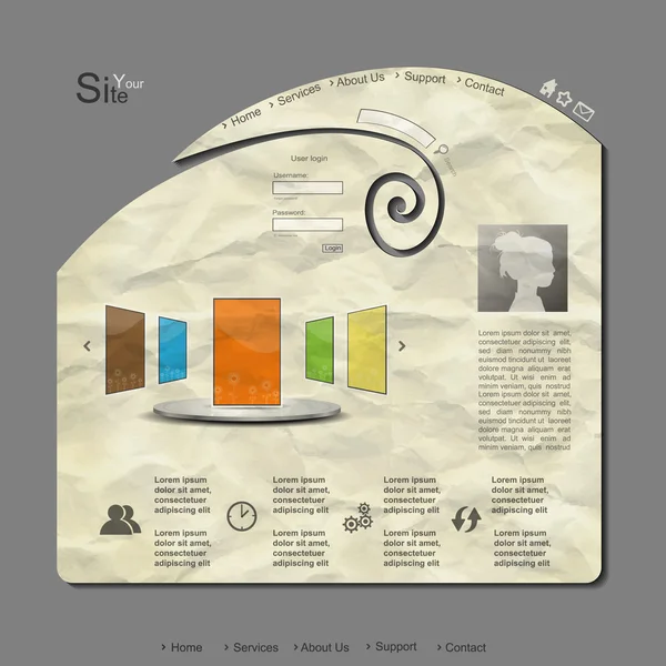 Web design grunge Vector Art Stock Images | Depositphotos