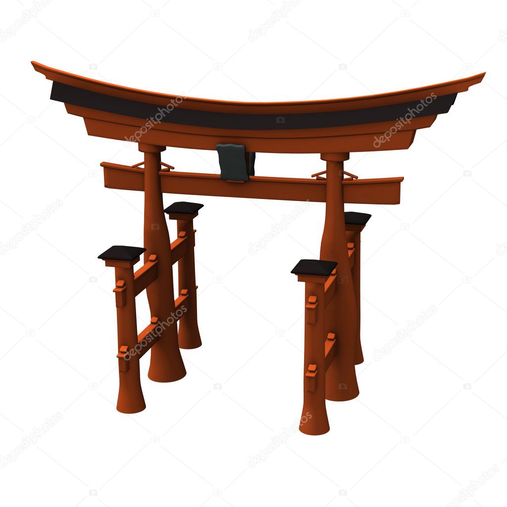 Torii gate Stock Photo by ©3drenderings 10082159