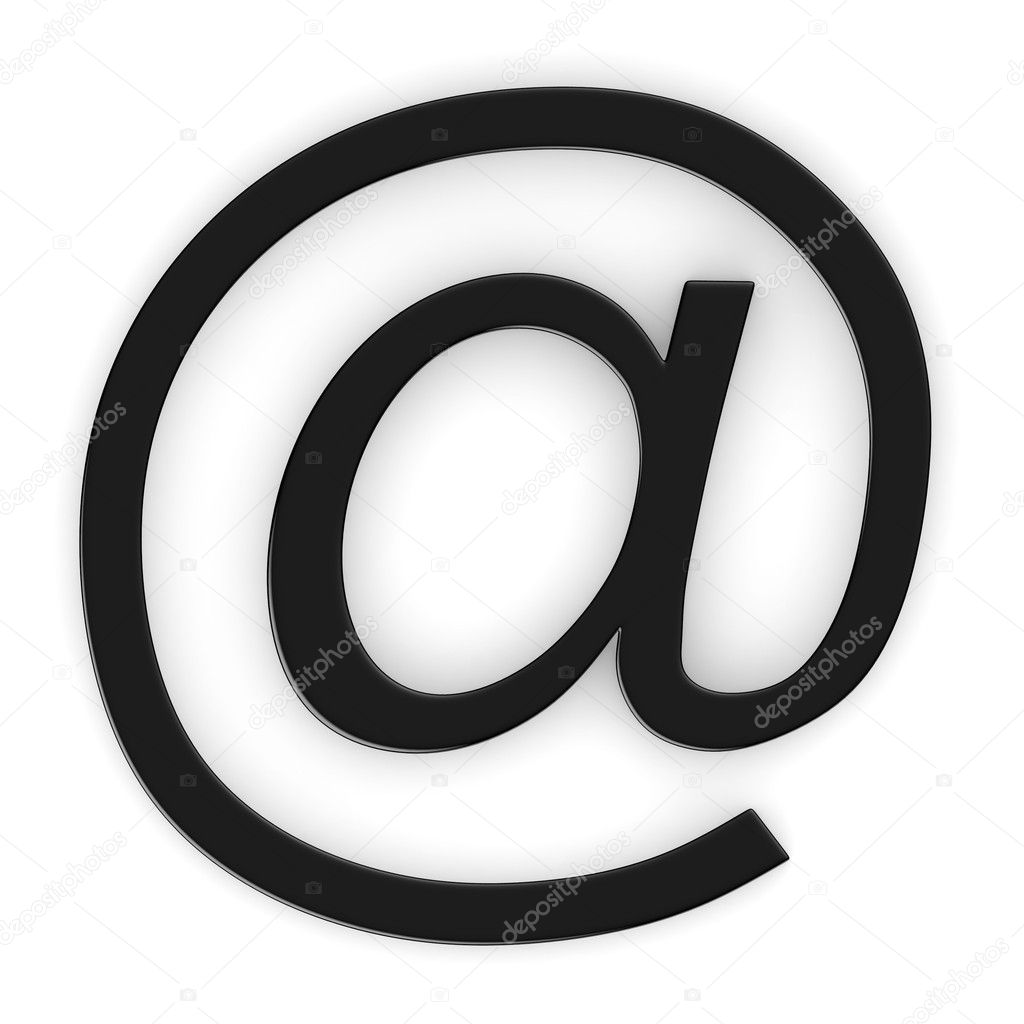 3d render of at sign — Stock Photo © 3drenderings #10696328