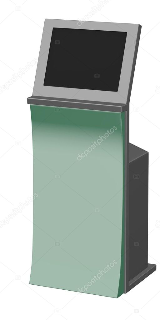 3d render of terminal with screen Stock Photo by ©3drenderings 10703056
