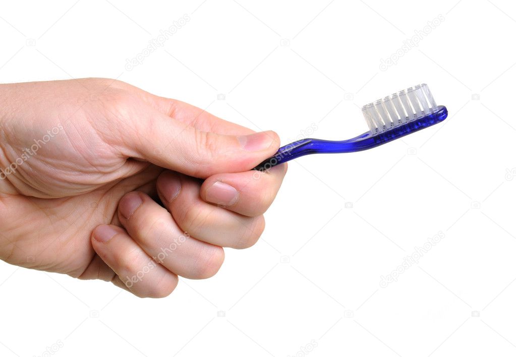 Hand Holding Toothbrush at Stephanie Trumble blog