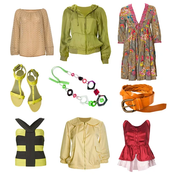 Collection dress and clothes — Stock Photo © evaletova #10511496