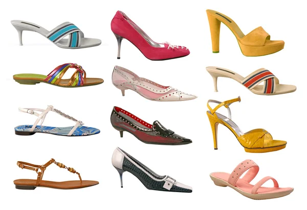 Ladies Shoes Collage — Stock Photo © DWiedemann #12002346