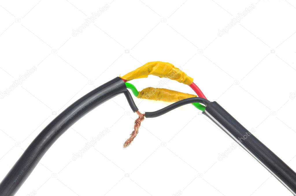 Insulated electric cable wire — Stock Photo © sanc4u #10387871