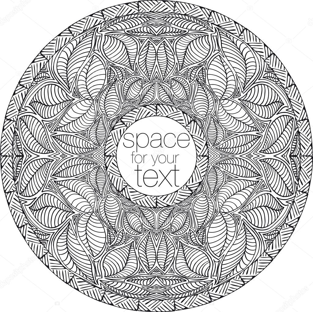 Abstract sketch of leaf background. Vector illustration Stock ...