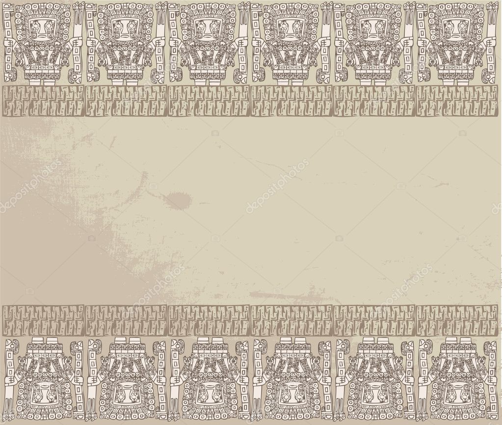Grunge fondo inca. Ilustración vectorial Vector de stock #10646159 de ...