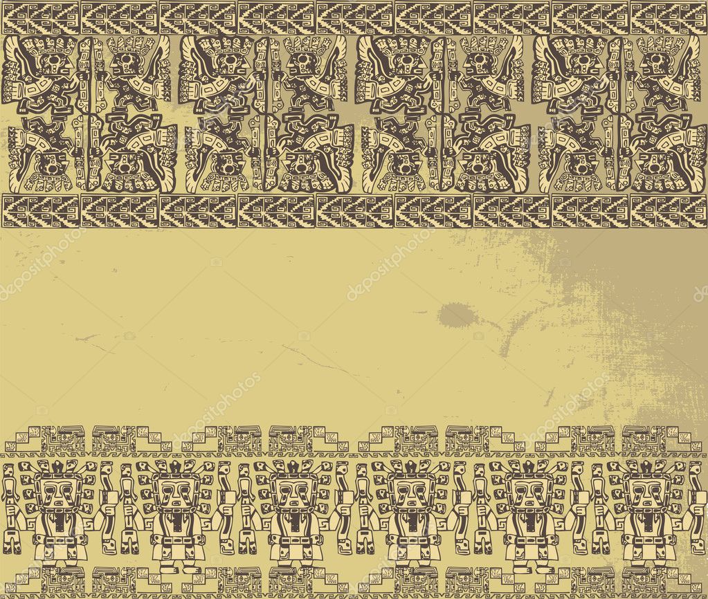 Grunge inca background. Vector illustration — Stock Vector © designfgb ...