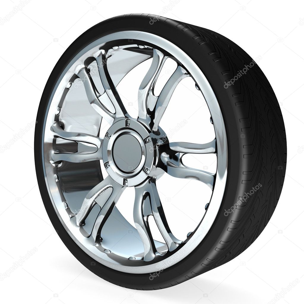 Car wheel — Stock Photo © gl0ck #10428604