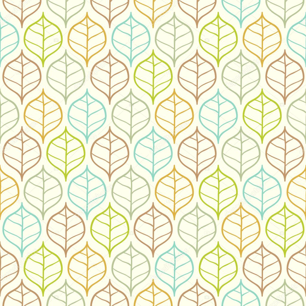 Leaf pattern — Stock Vector © Magnia #10691671