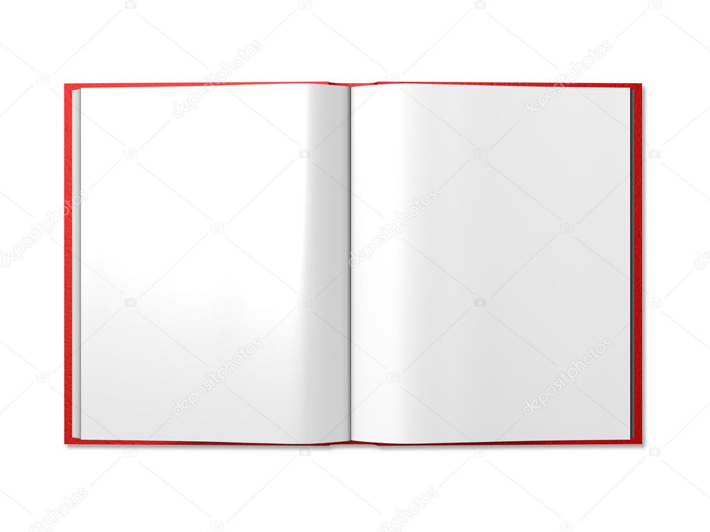 Isolated, opened book. Stock Photo by ©Torian 10701442